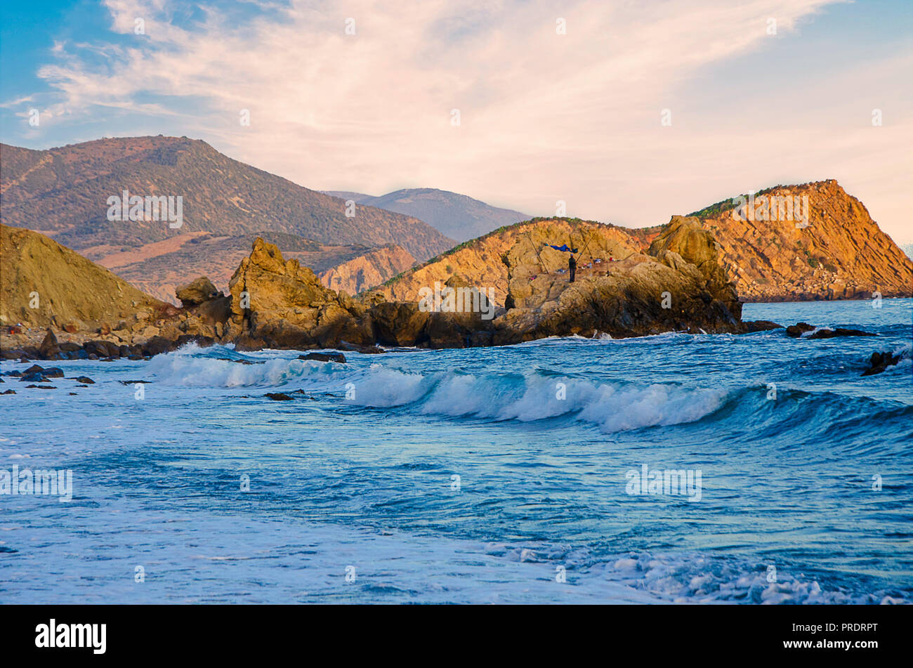Scenic view of Cala Iris beach,Alhoceima - Morocco Stock Photo - Alamy