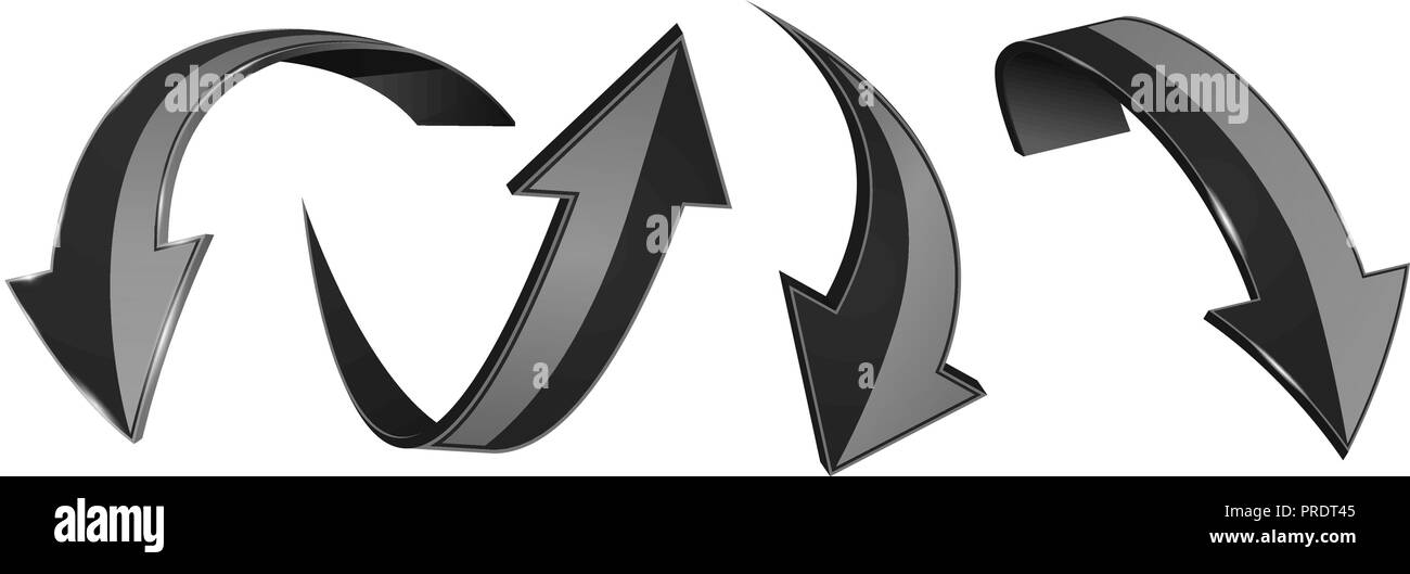 Arrows icons set cursor Cut Out Stock Images & Pictures - Alamy