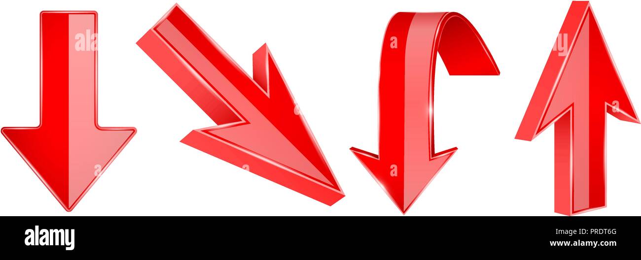 Red arrows Stock Vector Images - Alamy