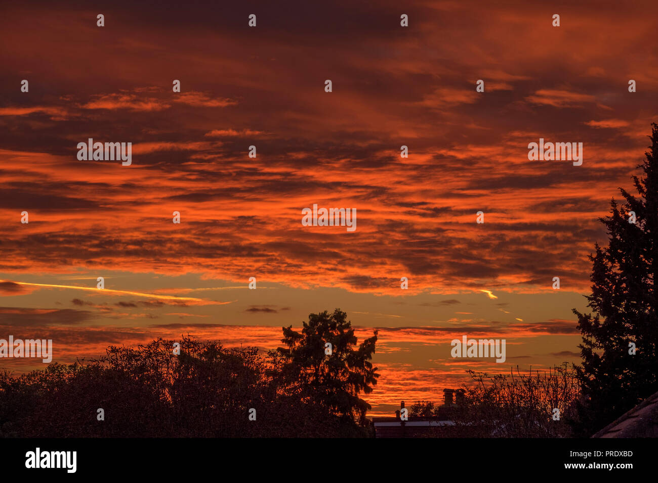 British rooftops twilight hi-res stock photography and images - Alamy