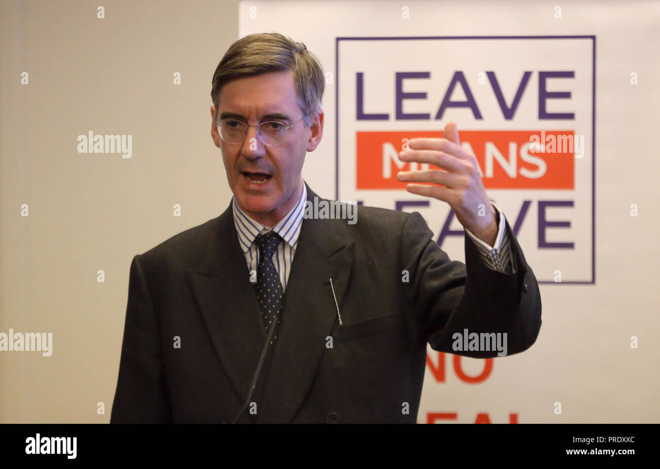 JACOB REES-MOGG MP, CONSERVATIVE MP 2018 Stock Photo - Alamy
