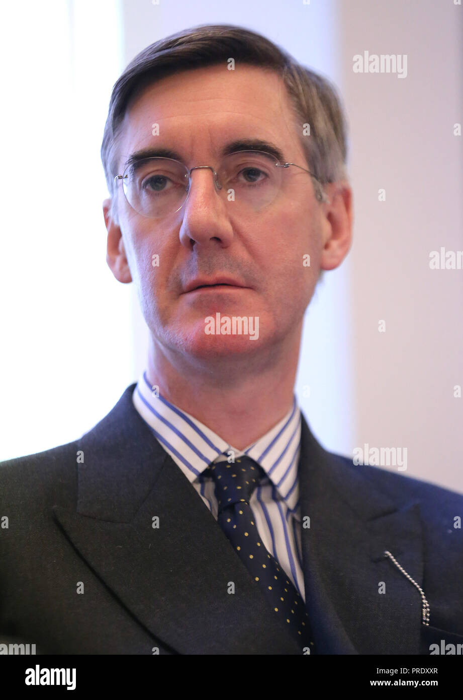 JACOB REES-MOGG MP, CONSERVATIVE MP 2018 Stock Photo - Alamy