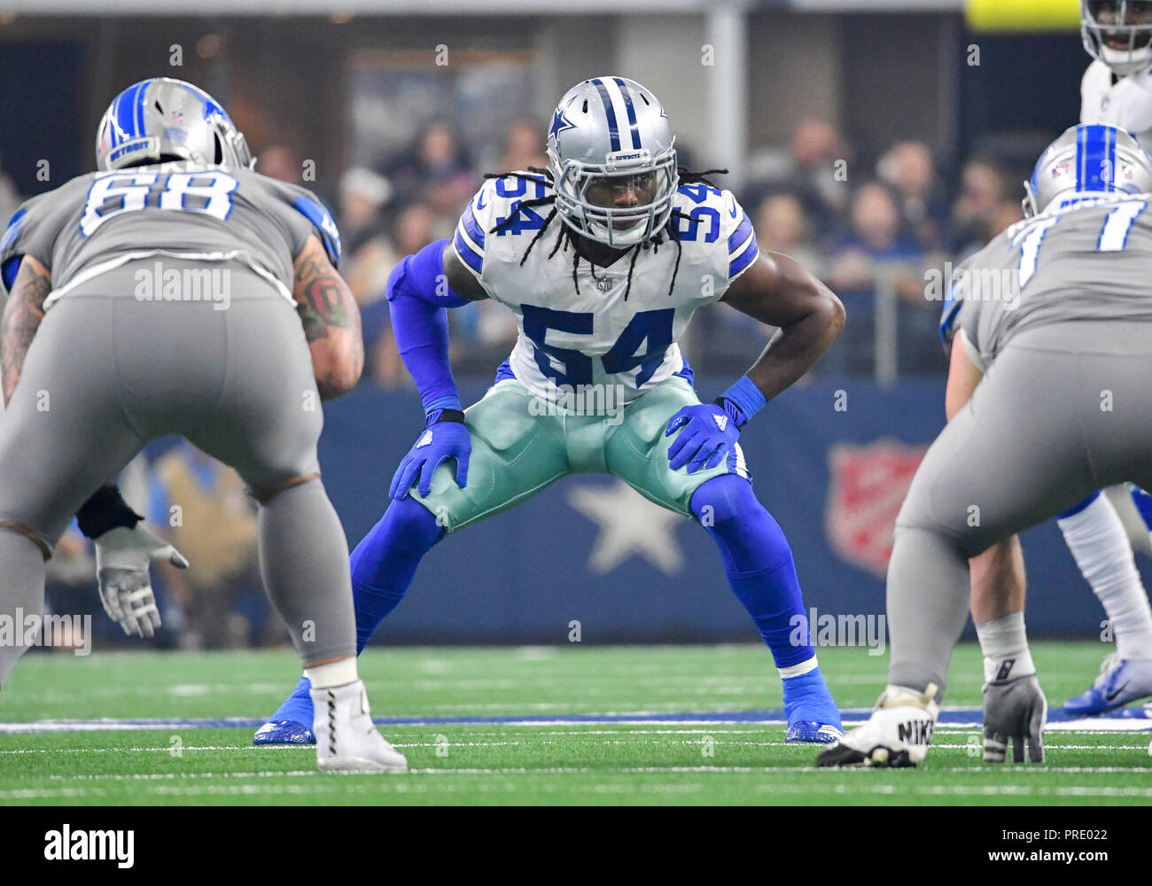 September 30, 2018: Dallas Cowboys linebacker Jaylon Smith #54 during ...