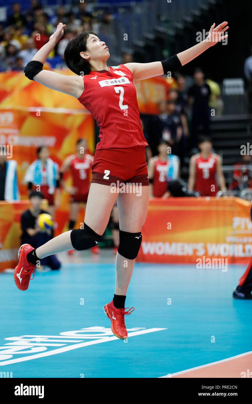 Kanagawa, Japan. 1st Oct, 2018. ?Sarina Koga (JPN) Volleyball : FIVB Volleyball Women's World ...
