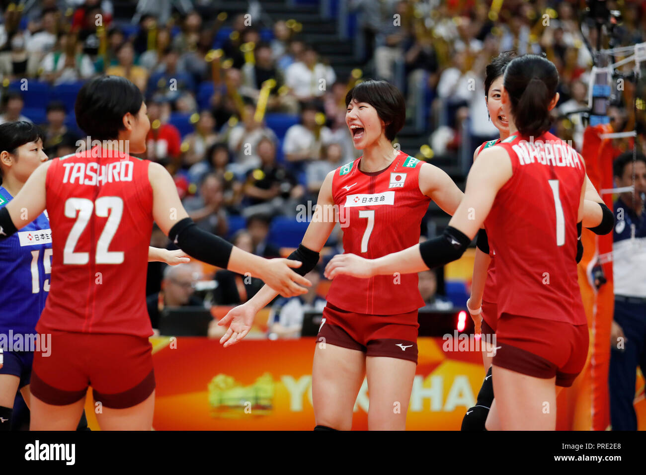 Kanagawa, Japan. 1st Oct, 2018. Japan team group (JPN) Volleyball : FIVB Volleyball Women's ...