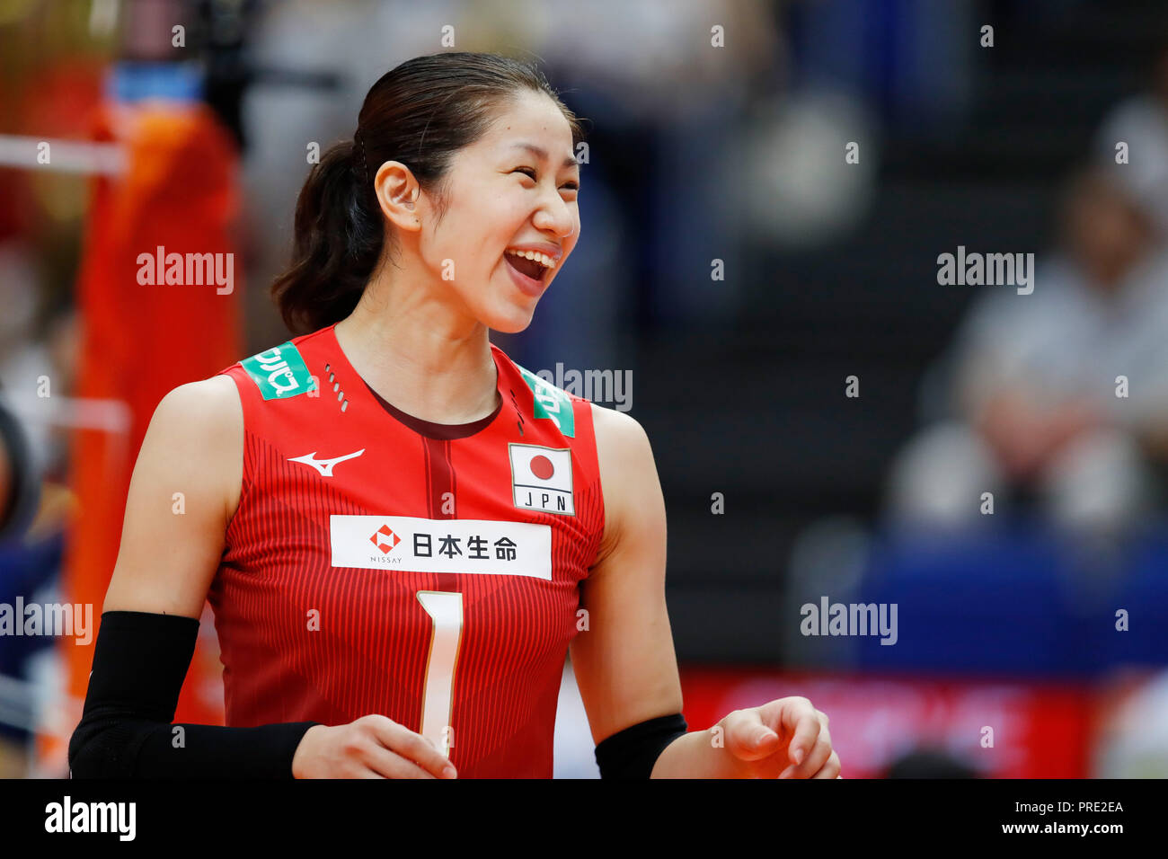 Kanagawa, Japan. 1st Oct, 2018. Miyu Nagaoka (JPN) Volleyball : FIVB Volleyball Women's World ...