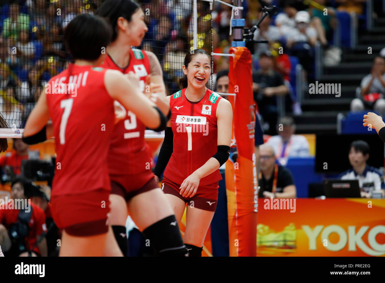 Kanagawa, Japan. 1st Oct, 2018. Miyu Nagaoka (JPN) Volleyball : FIVB Volleyball Women's World ...