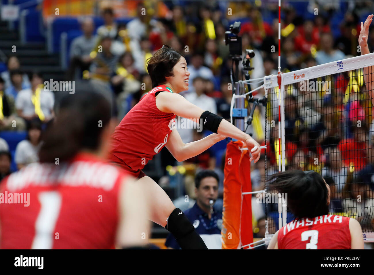 Kanagawa, Japan. 1st Oct, 2018. ? Mami Uchiseto (JPN) Volleyball : FIVB Volleyball Women's World ...