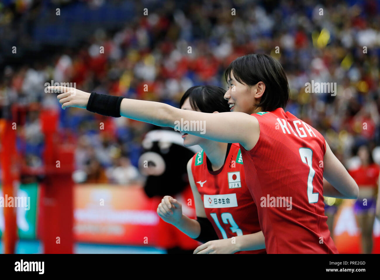 Kanagawa, Japan. 1st Oct, 2018. ?Sarina Koga (JPN) Volleyball : FIVB Volleyball Women's World ...