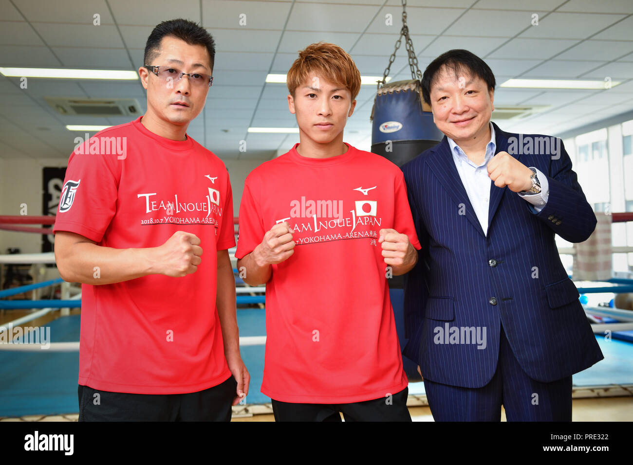 Yokohama, Kanagawa, Japan. 28th Sep, 2018. (L-R) Shingo Inoue, Naoya ...