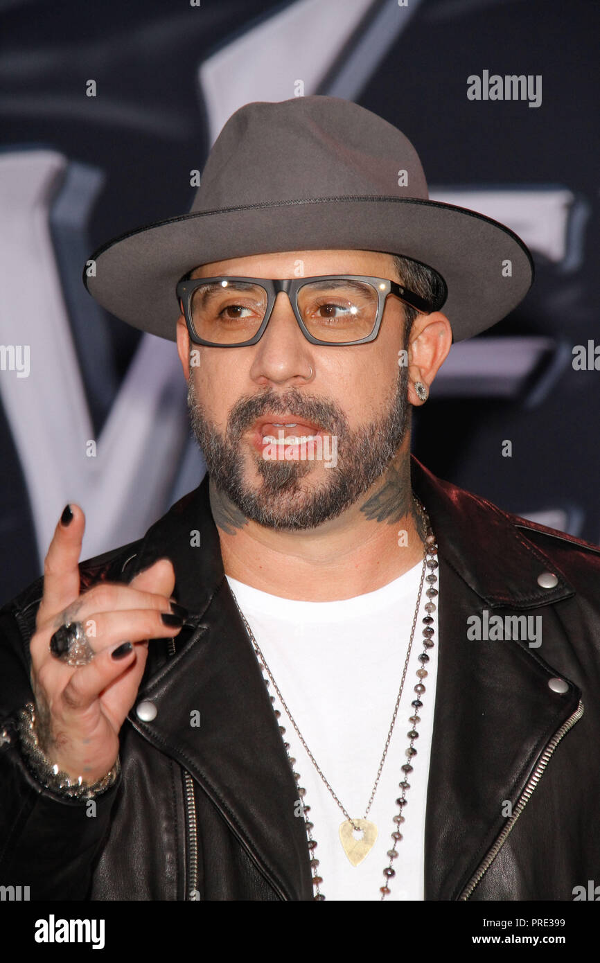A.J. McLean at the World Premiere of Columbia Pictures' "Venom" held at ...
