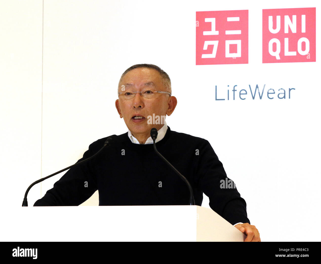Tokyo, Japan. 2nd Oct, 2018. Japan's fast fashion giant Uniqlo ...