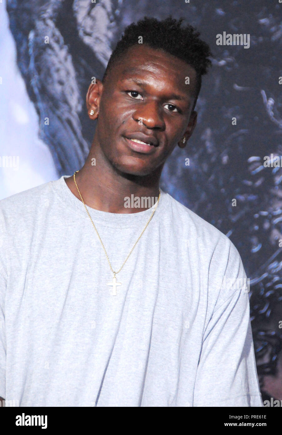 WESTWOOD, CA - OCTOBER 01: American Basketball player Isaac Bonga ...