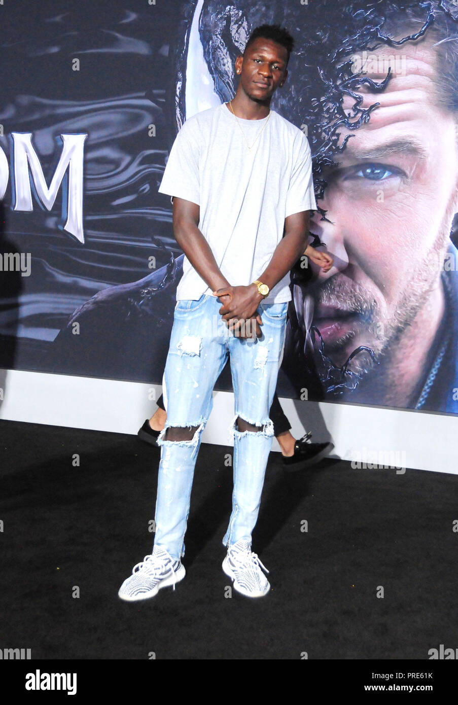 WESTWOOD, CA - OCTOBER 01: American Basketball player Isaac Bonga ...