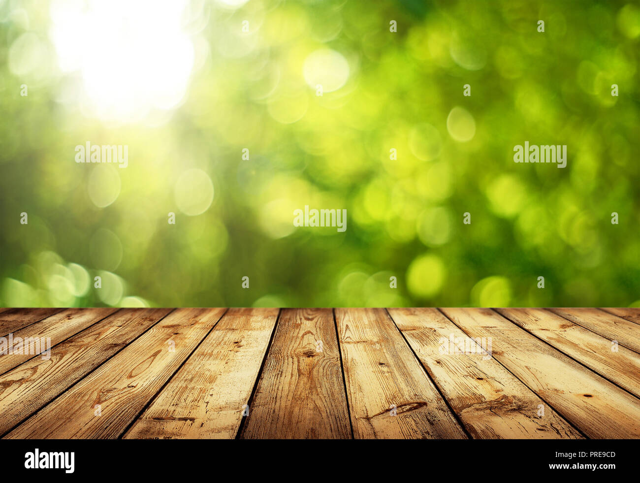 Empty table for display montages Stock Photo - Alamy