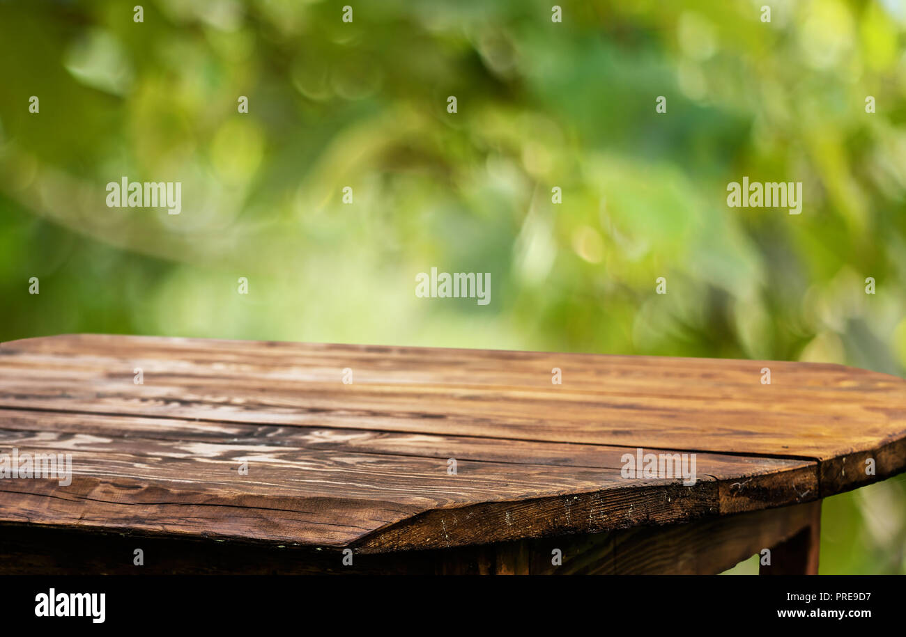 Wooden table background Stock Photo - Alamy