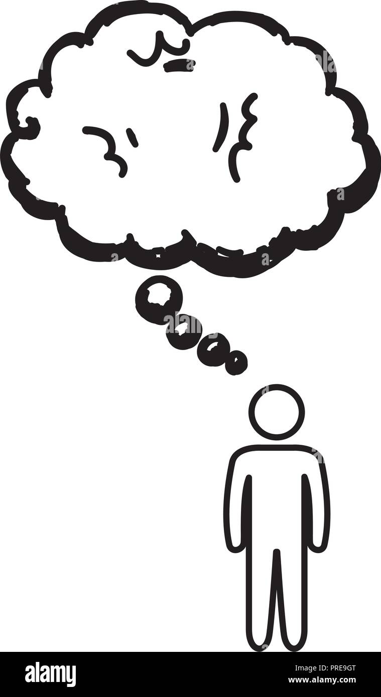 human figure silhouette with speech bubble vector illustration design ...