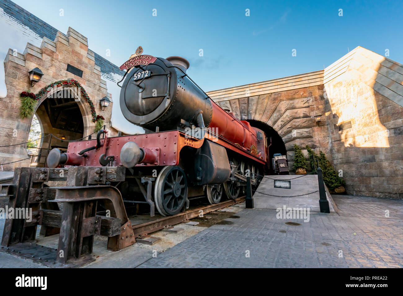 ORLANDO, FLORIDA, USA - DECEMBER, 2017: The Wizarding World of Harry ...
