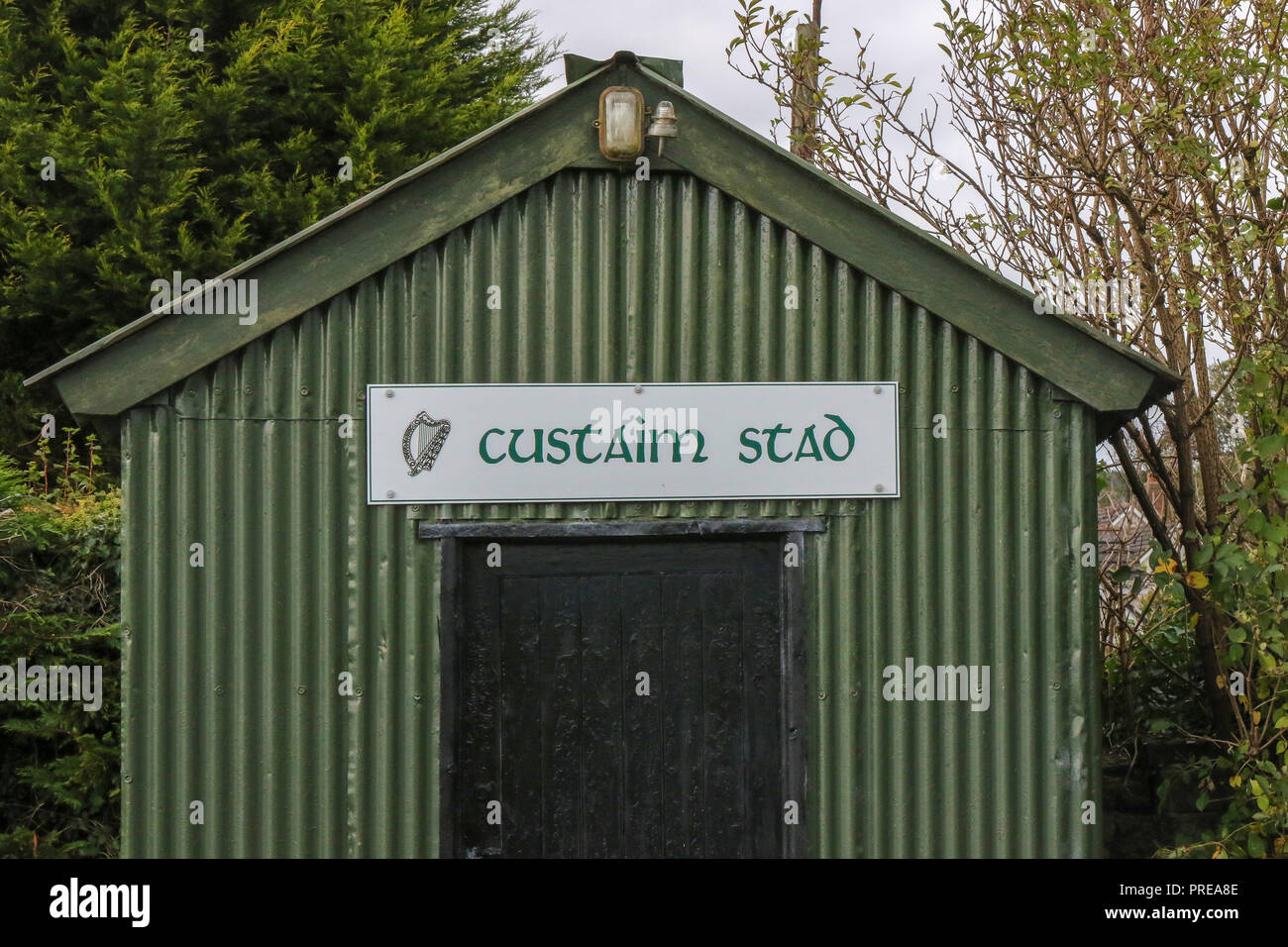 Former customs checkpoint on the Irish border at Ballyconnell in County ...