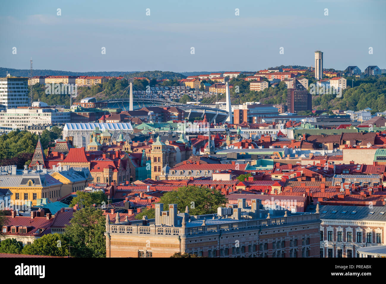 Aerial view of the city cityscape of gothenburg goteborg goteborg hi ...