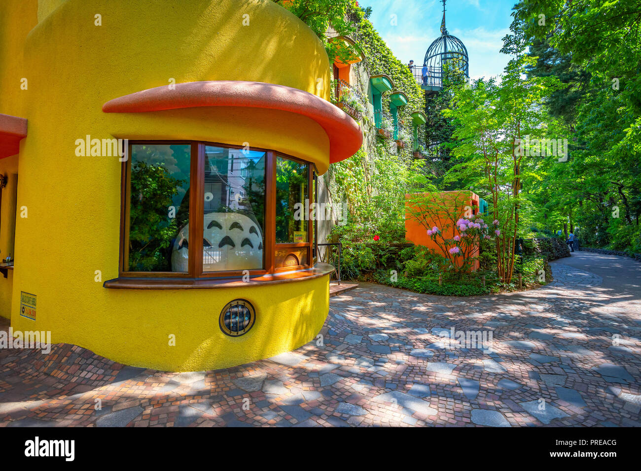 Tokyo, Japan - April 29 2018: Ghibli museum is a place that shows the ...