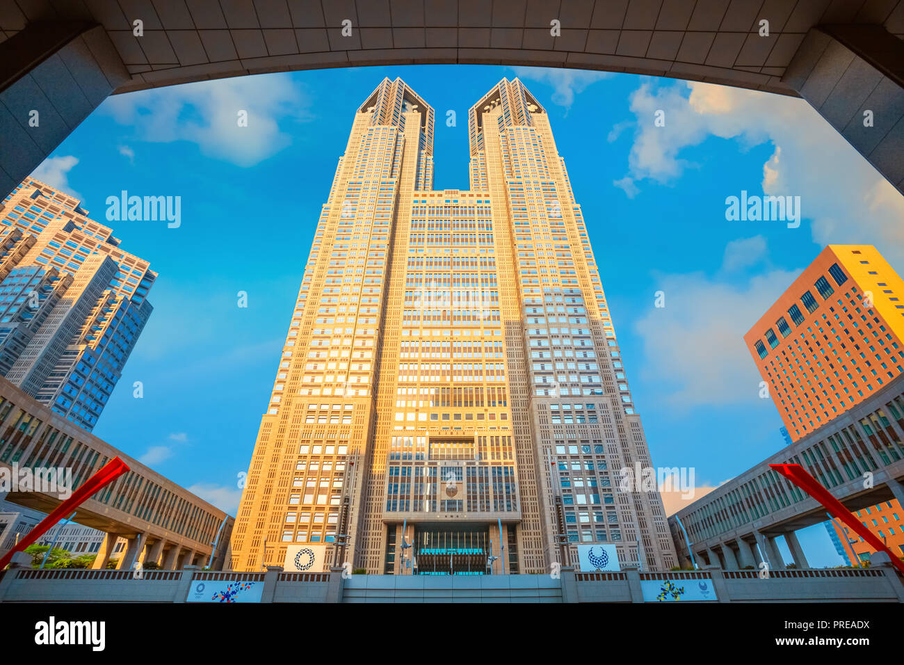 Tokyo, Japan - April 29 2018: The Tokyo Metropolitan Government ...