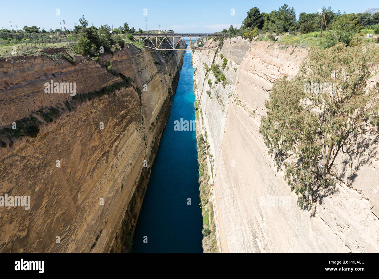 Corinth canal in greece hi-res stock photography and images - Alamy