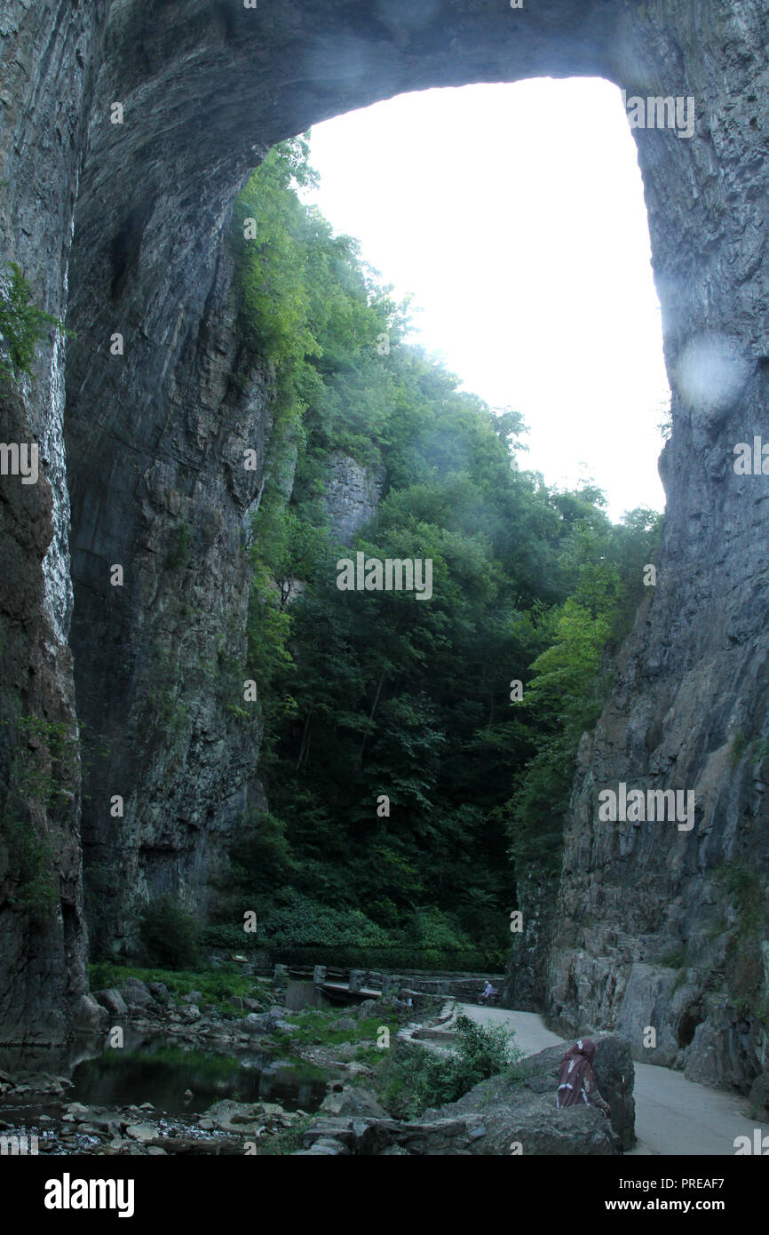 The Natural Bridge, a Historic Landmark in Virginia, USA Stock Photo ...
