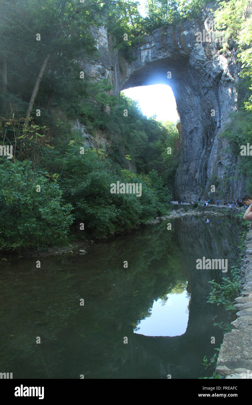 The Natural Bridge, a Historic Landmark in Virginia, USA Stock Photo ...