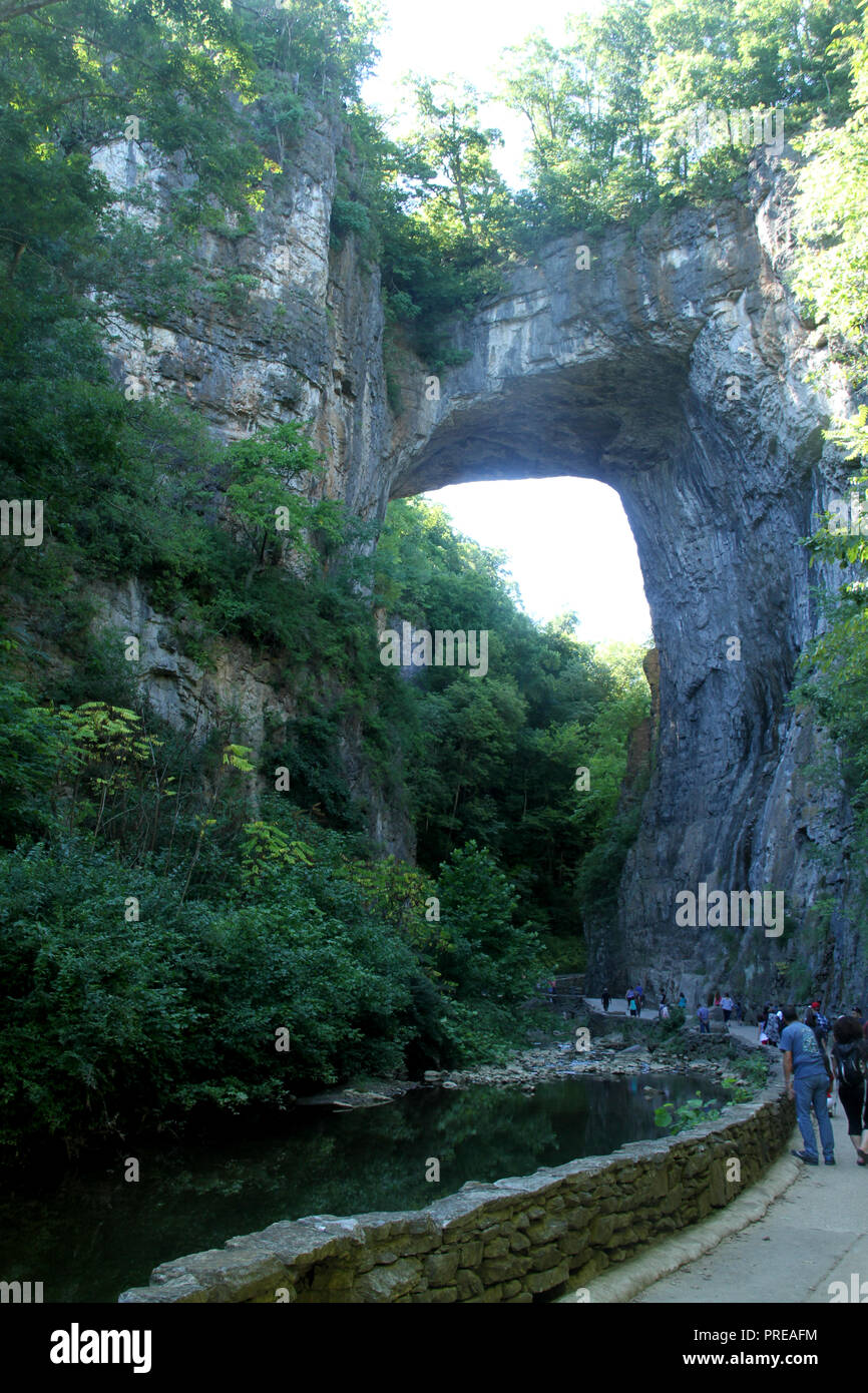 The Natural Bridge, a Historic Landmark in Virginia, USA Stock Photo ...