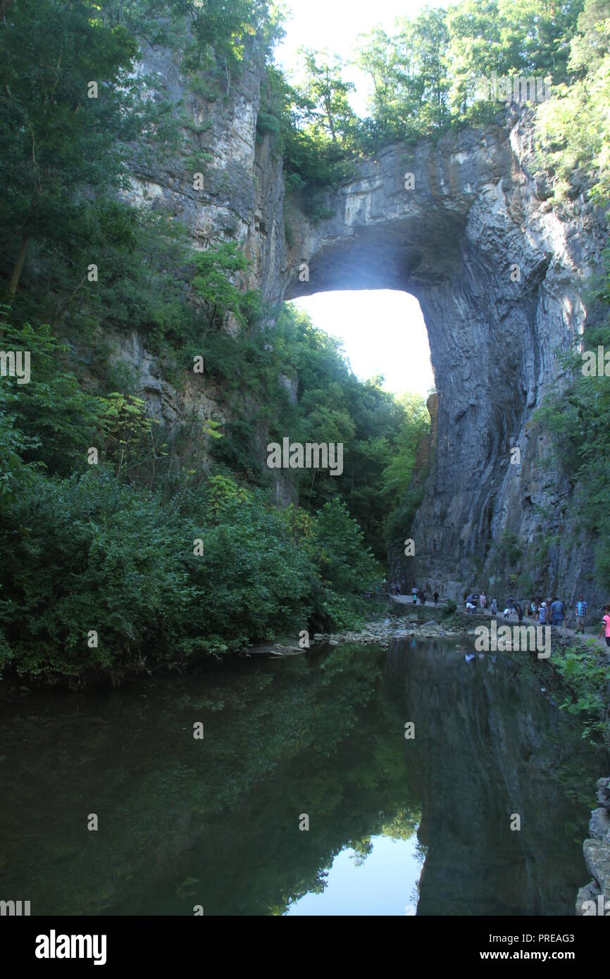 The Natural Bridge, a Historic Landmark in Virginia, USA Stock Photo ...