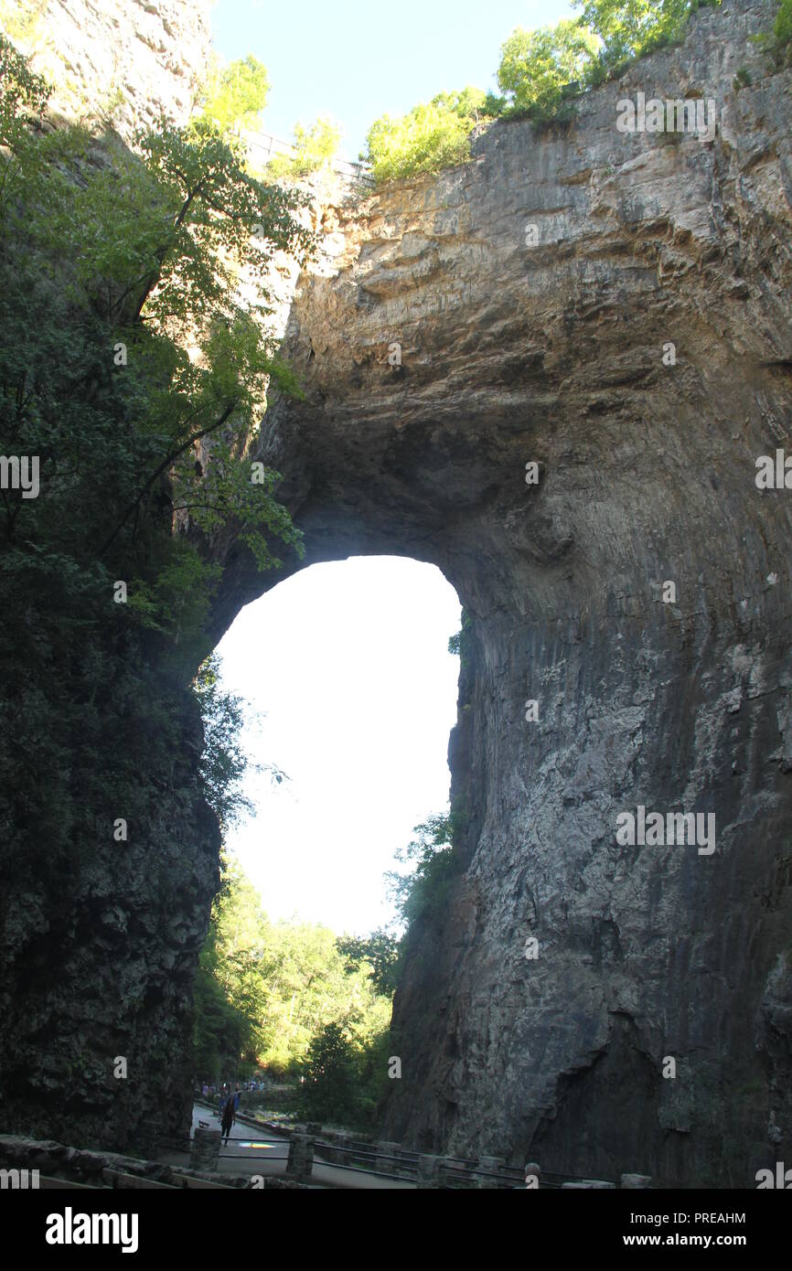 The Natural Bridge, a Historic Landmark in Virginia, USA Stock Photo ...