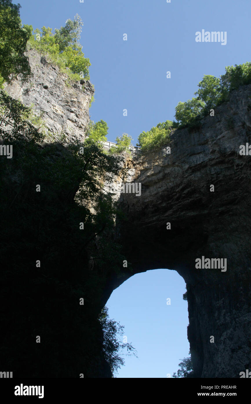 The Natural Bridge, a Historic Landmark in Virginia, USA Stock Photo ...