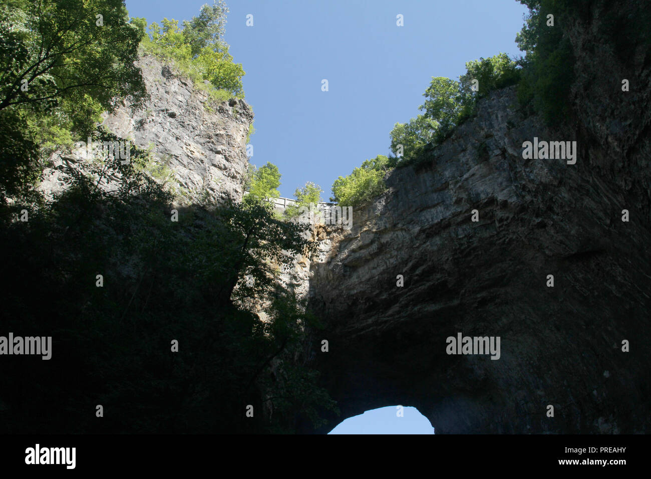 The Natural Bridge, a Historic Landmark in Virginia, USA Stock Photo ...