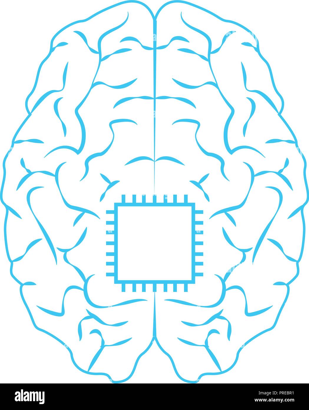 Technology science connections background Stock Vector Images - Alamy