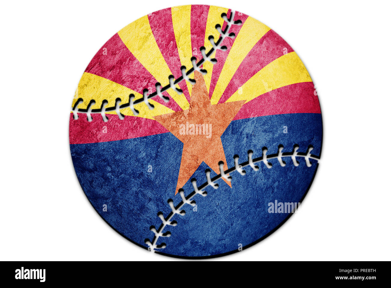 Baseball Arizona state flag. Arizona flag background Baseball Stock ...