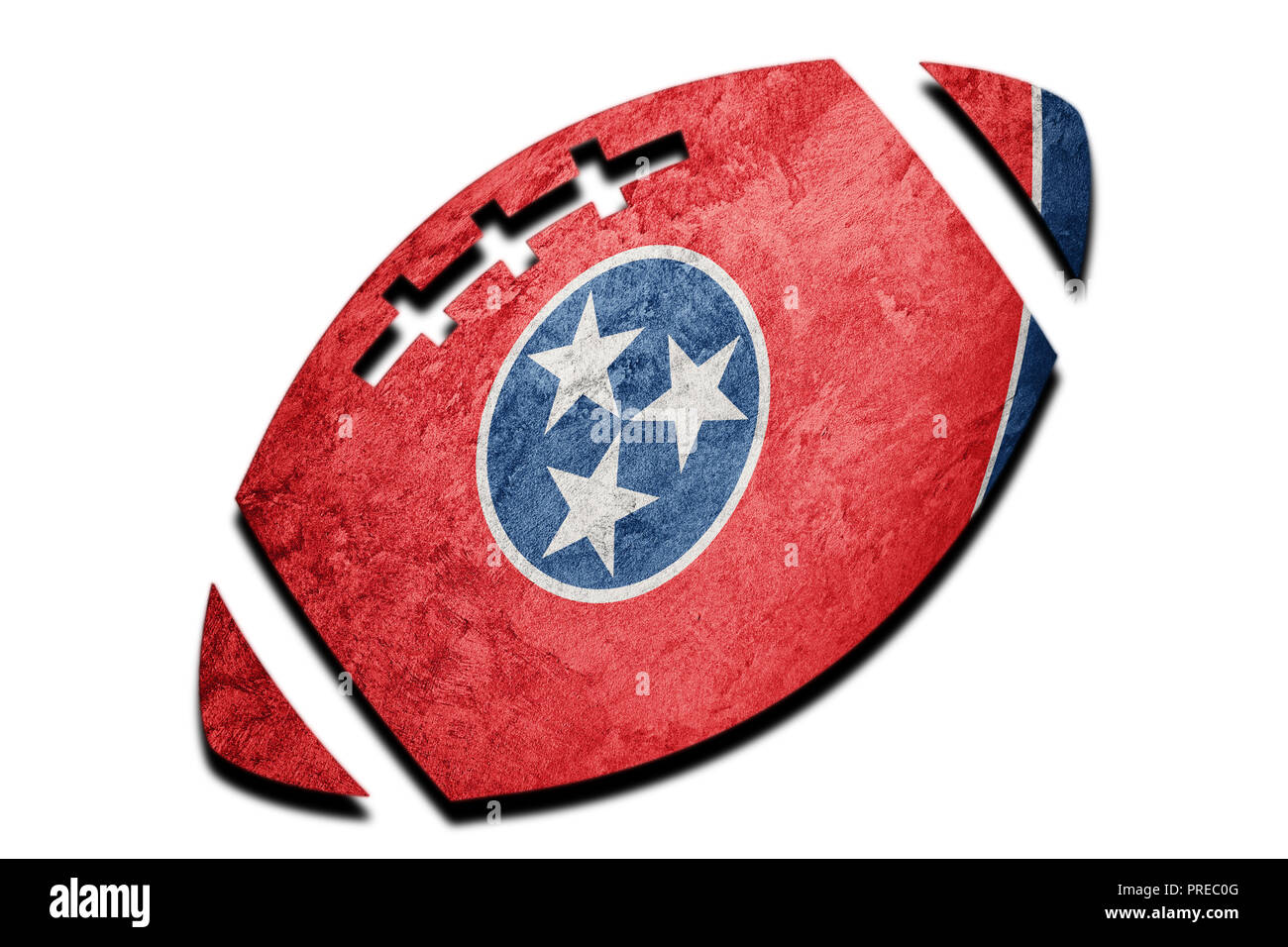 Rugby ball Tennessee state flag. Tennessee flag background Rugby ball ...