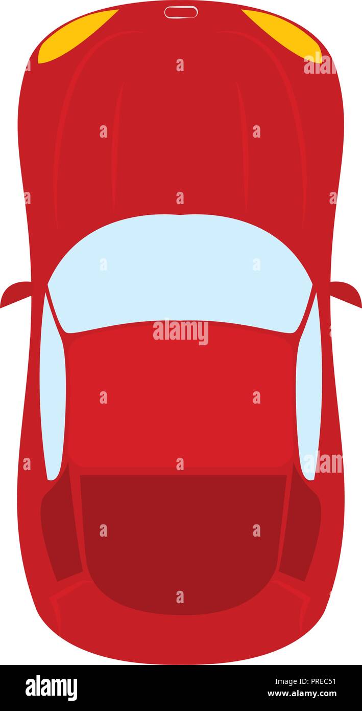 Concept car aerial view Stock Vector Images - Alamy