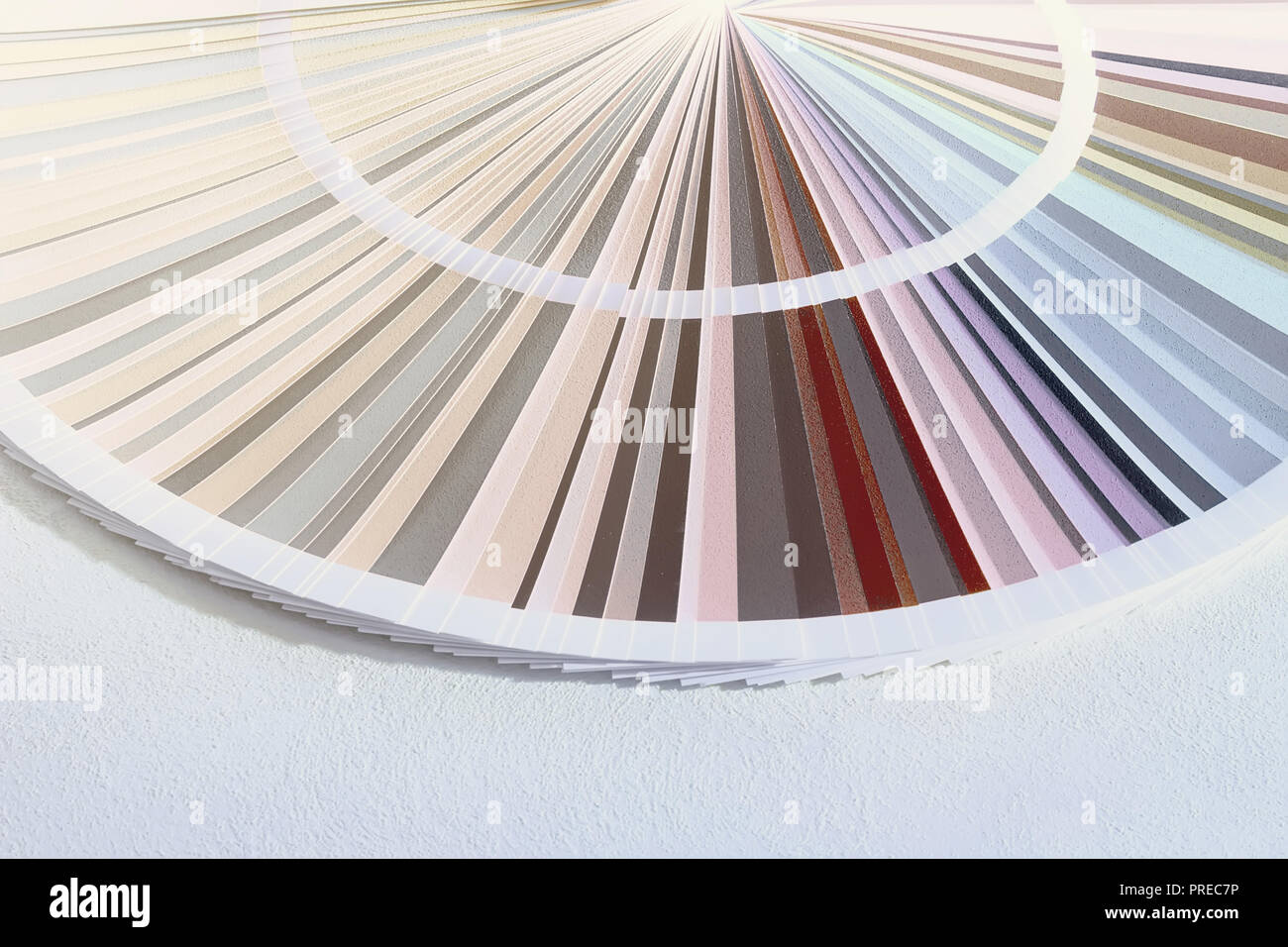 Sample Colors Catalog, Color wheel choosing paint tone Stock Photo - Alamy