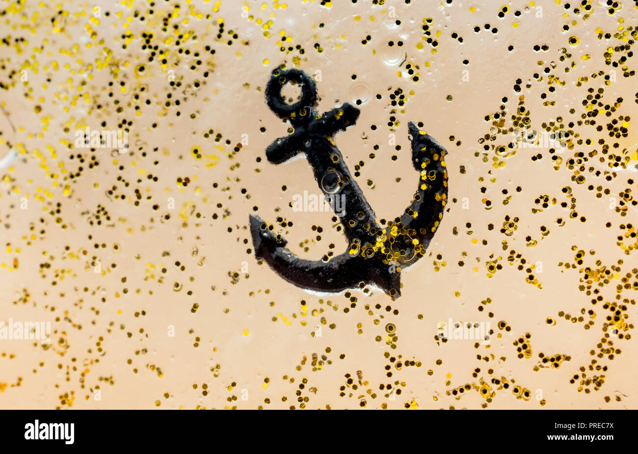 Tiny model anchor for decorative purposes Stock Photo - Alamy