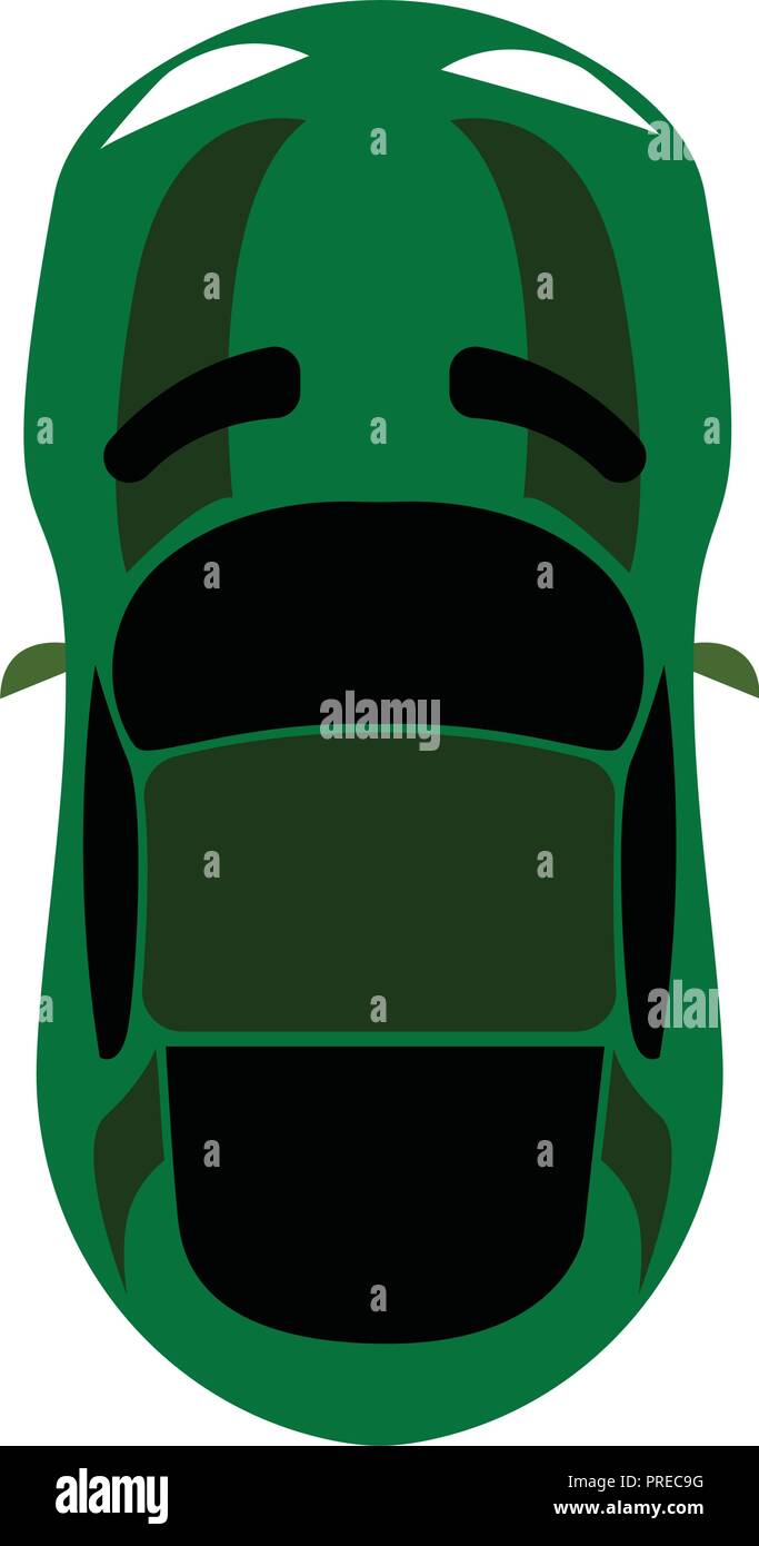 aerial view of a car Stock Vector Image & Art - Alamy