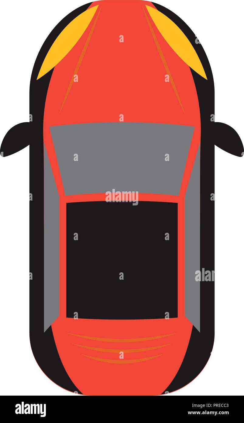 aerial view of a car Stock Vector Image & Art - Alamy