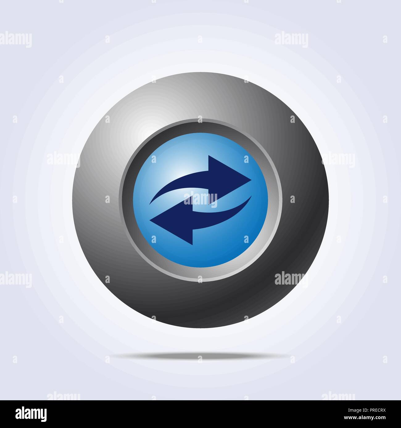 Two arrows sign Stock Vector Images - Alamy