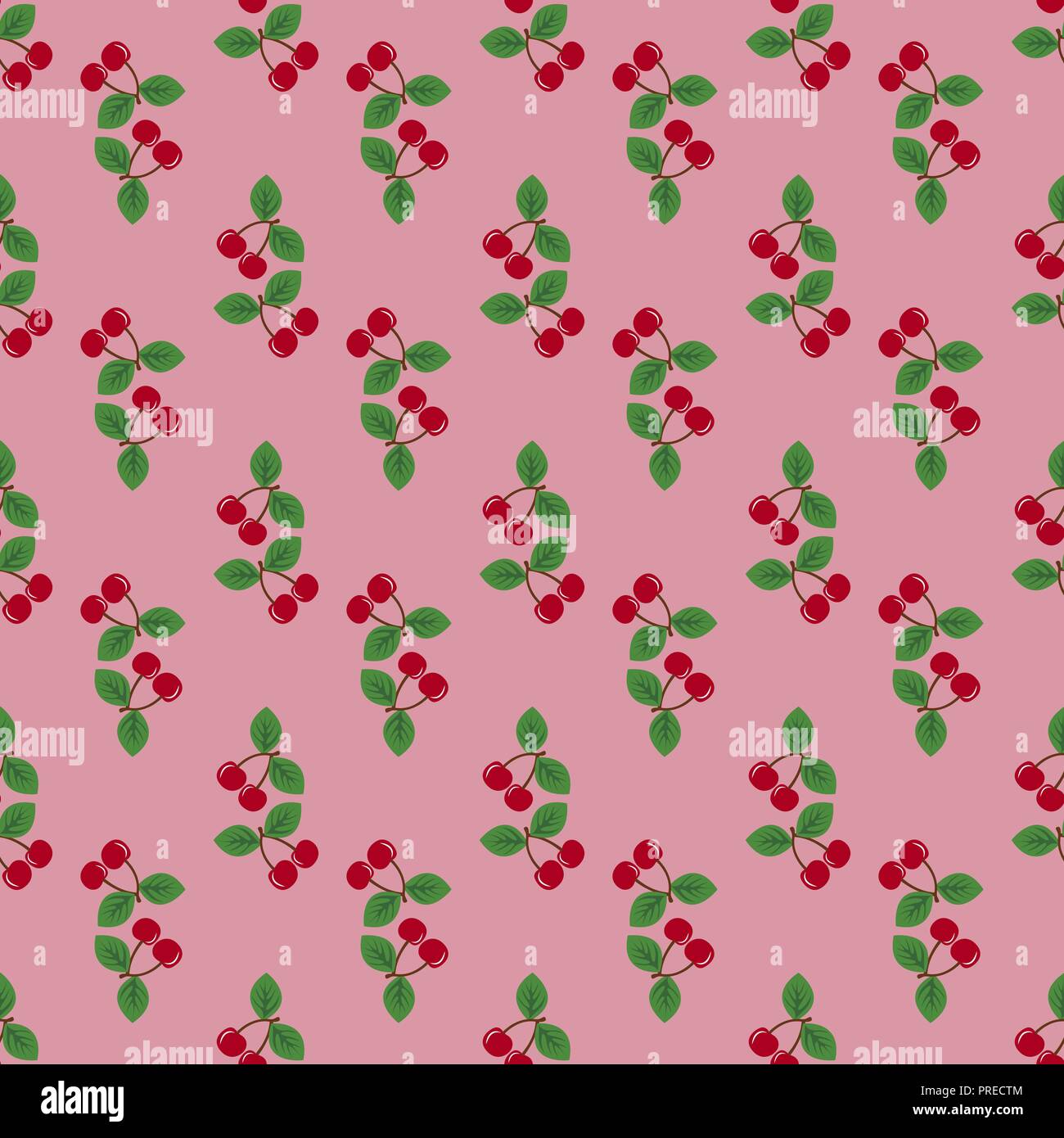 Seamless pattern cherry on hi-res stock photography and images - Alamy