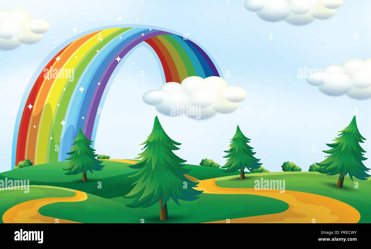 Rainbow sun grass image hi-res stock photography and images - Alamy