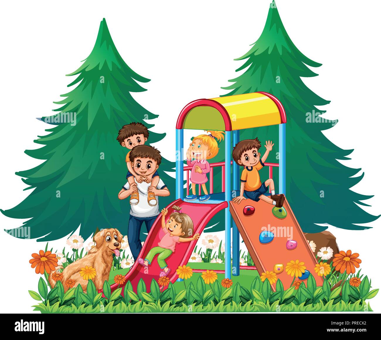 Climb a tree cartoon Stock Vector Images - Alamy