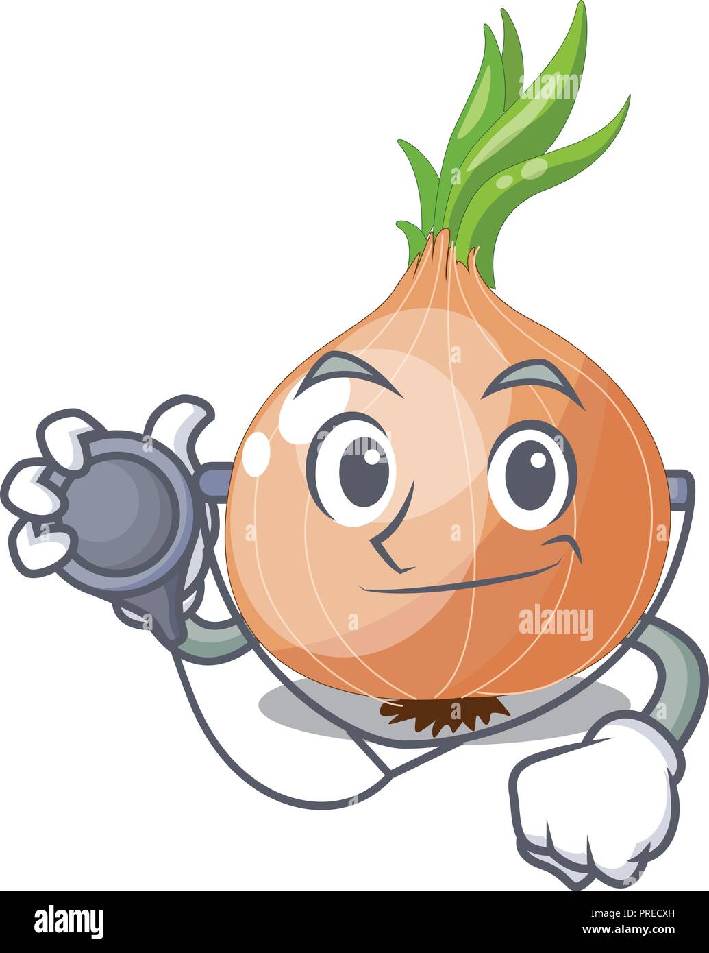 Doctor raw onions in a cartoon box Stock Vector Image & Art - Alamy
