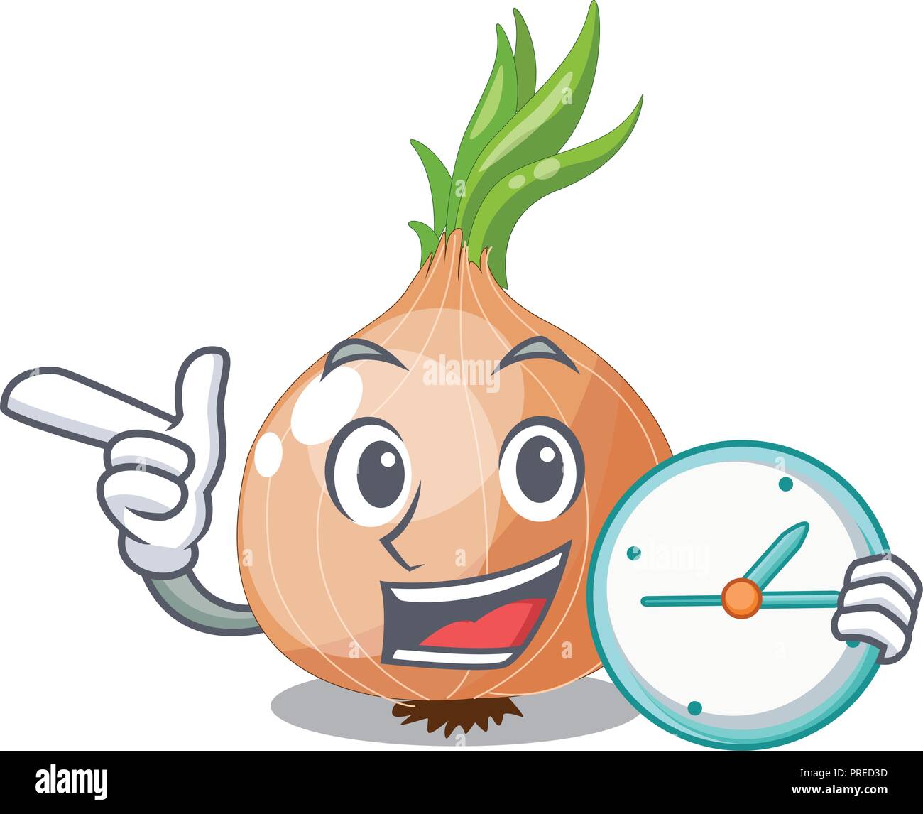 Onion clock Stock Vector Images - Alamy