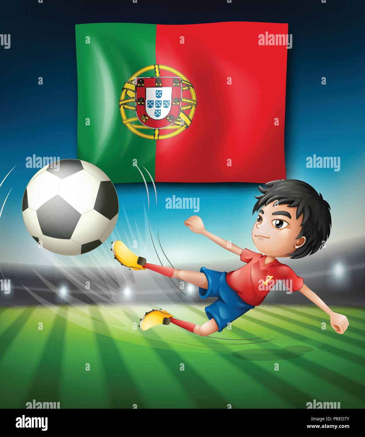 A portugal football player illustration Stock Vector Image & Art - Alamy