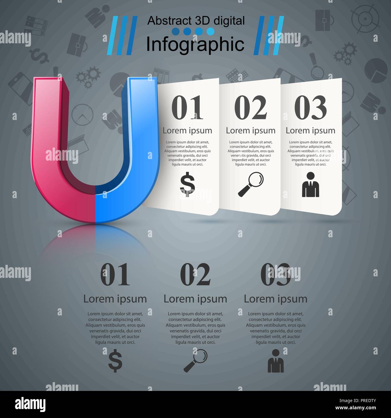 Magnet realistic icon. Business infographic Stock Vector Image & Art ...